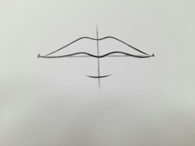 Try this Simple Method to draw lips in Very Easy Steps | Drawing lips ...