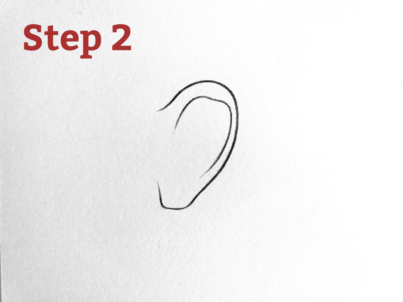 How to draw an Ear step by step | Ear drawing for beginners - draweazy