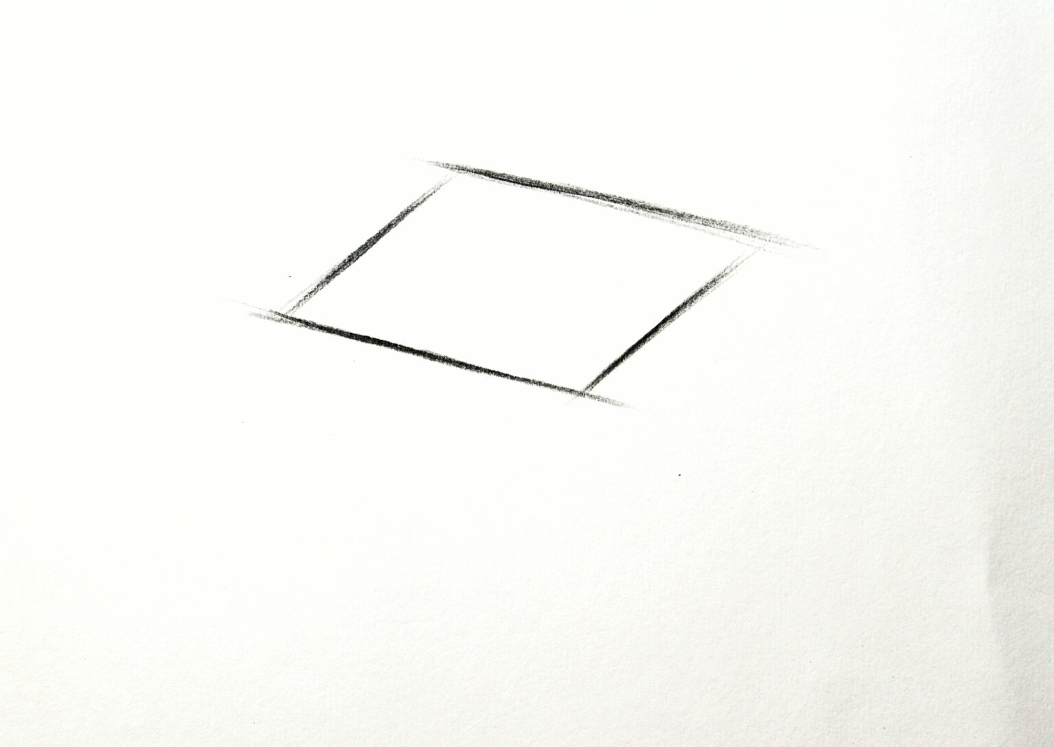 Drawing Basic Shapes : How to draw a Simple Box step by step for ...