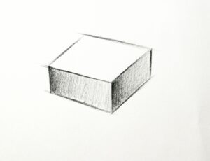 Drawing Basic Shapes : How to draw a Simple Box step by step for ...