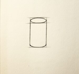 How to draw a Basic Cylinder step by step Tutorial | Cylinder Shape ...