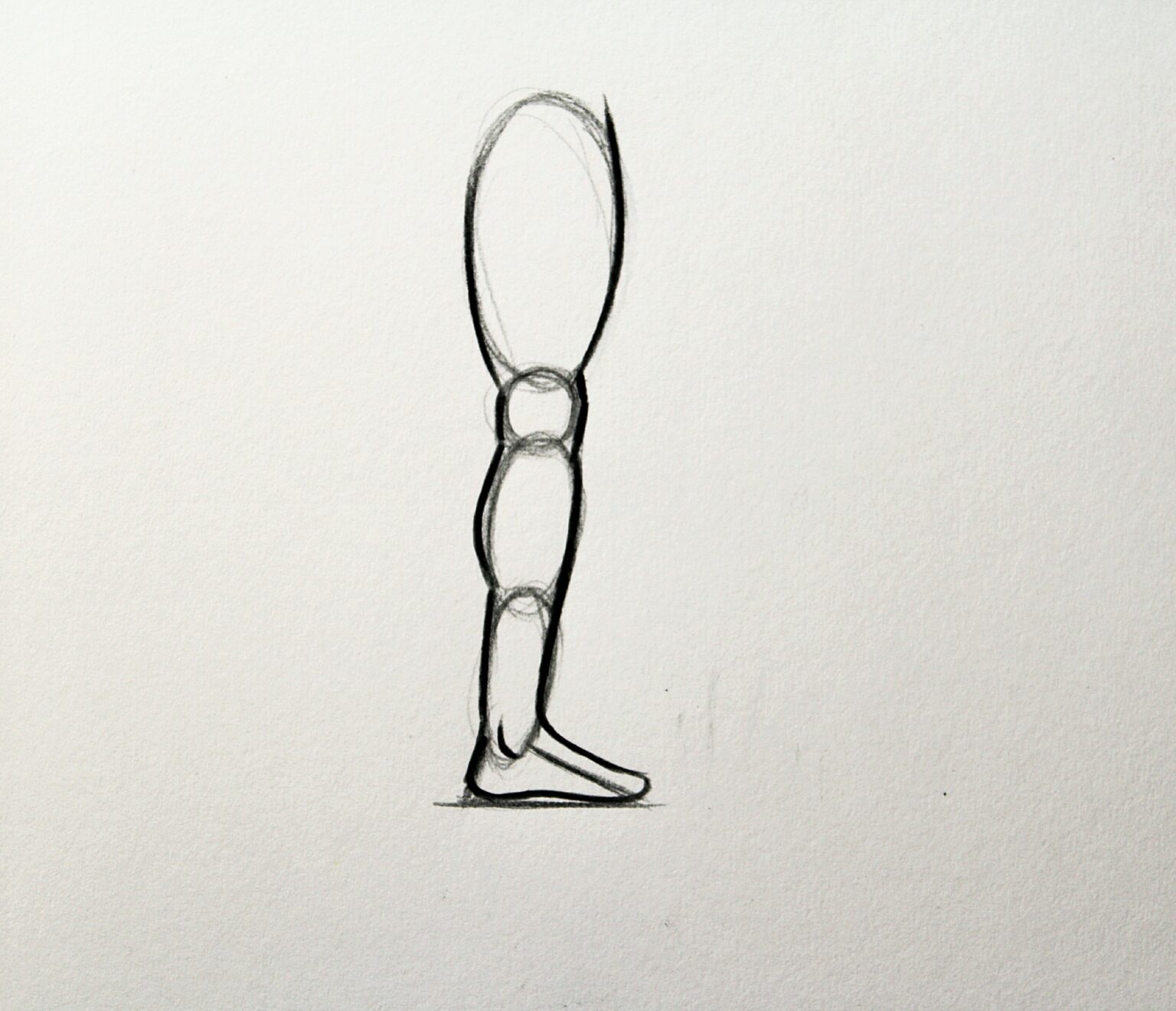 How to draw a Leg step by step easy | Leg Drawing tutorial for ...