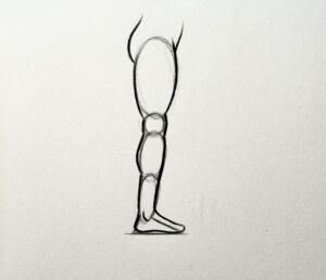 How to draw a Leg step by step easy | Leg Drawing tutorial for ...