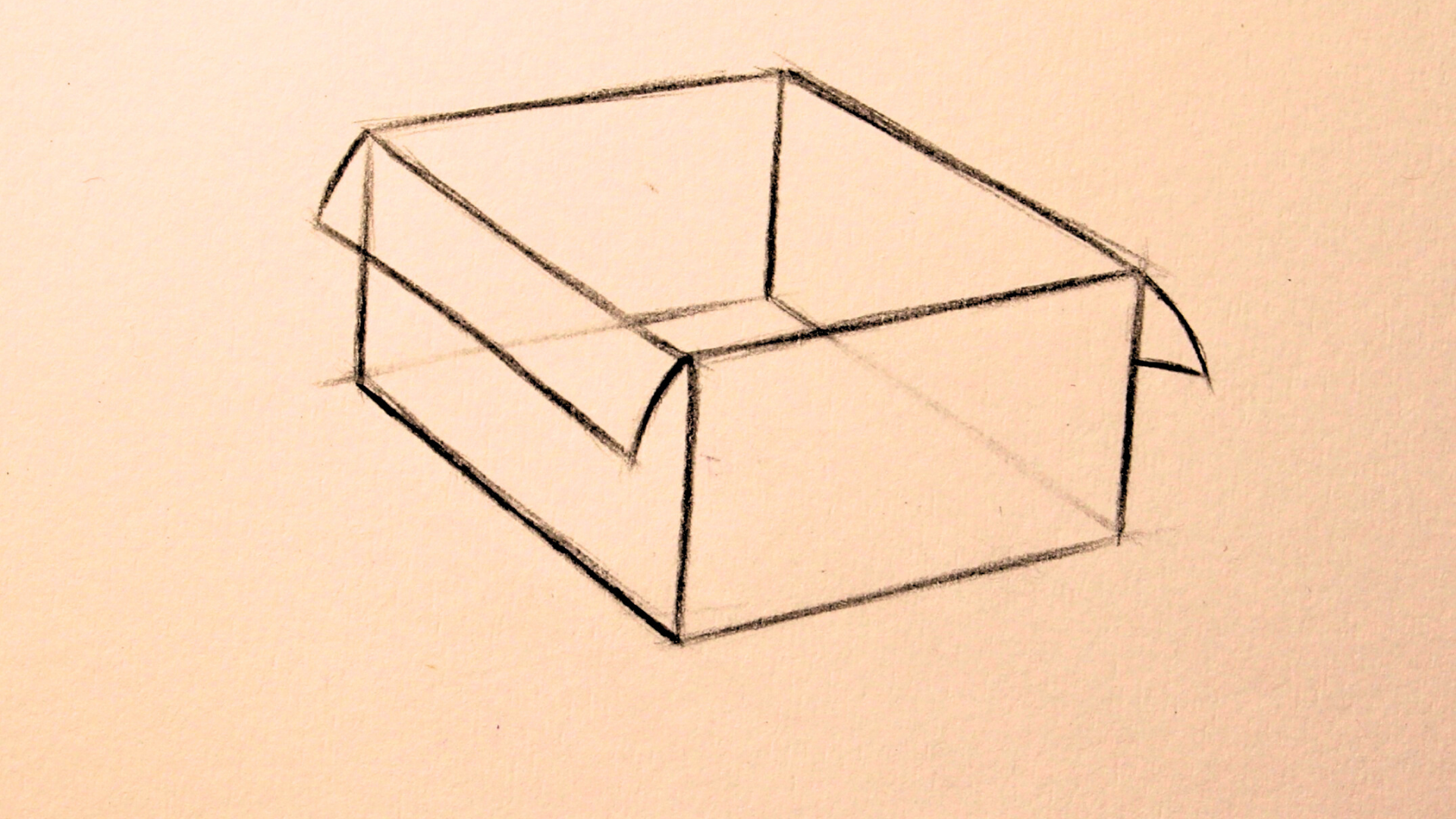 Object Drawing Tutorial Easy with Pencil Shading | How to draw an open ...