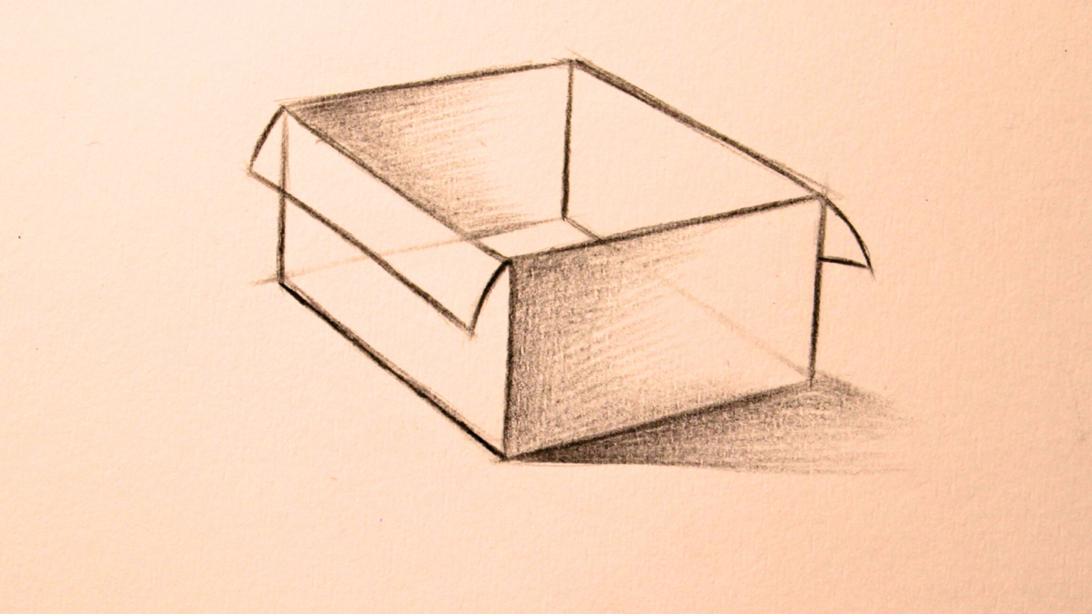 Object Drawing Tutorial Easy with Pencil Shading | How to draw an open ...