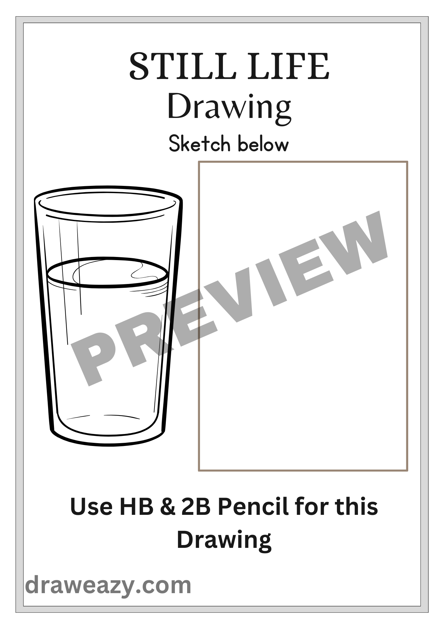 Drawing Practice Sheets (PDF) Printable | Download Drawing Work Sheets ...