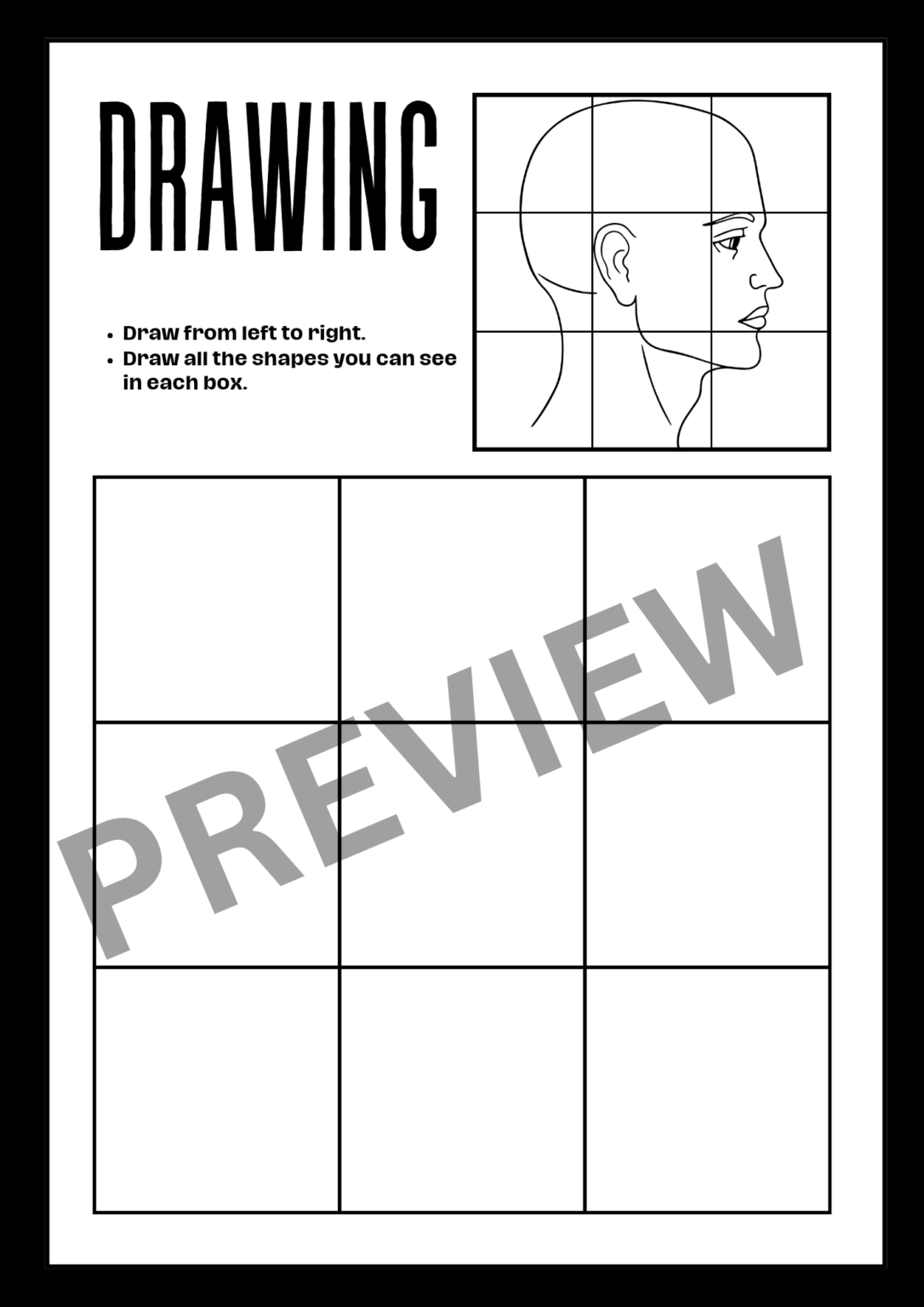 Drawing Practice Sheets (PDF) Printable | Download Drawing Work Sheets ...